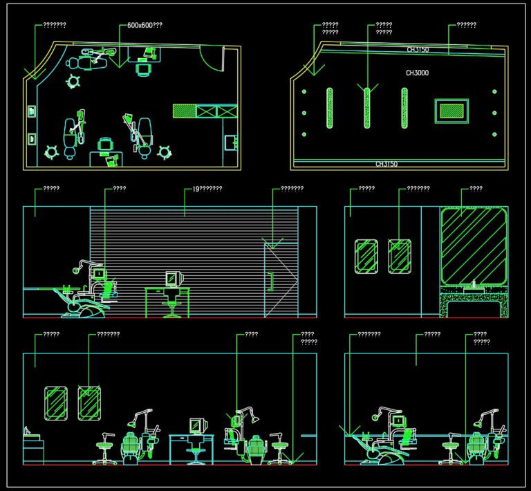 233. CAD drawings of medical equipment, hospital equipment