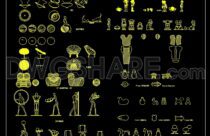 38.Electric Pole AutoCAD Blocks