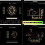 237. CAD blocks for layout of living room and kitchen functionality (2 ...