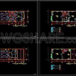 42. CAD drawings for detailed electrical and plumbing designs for a 4 ...