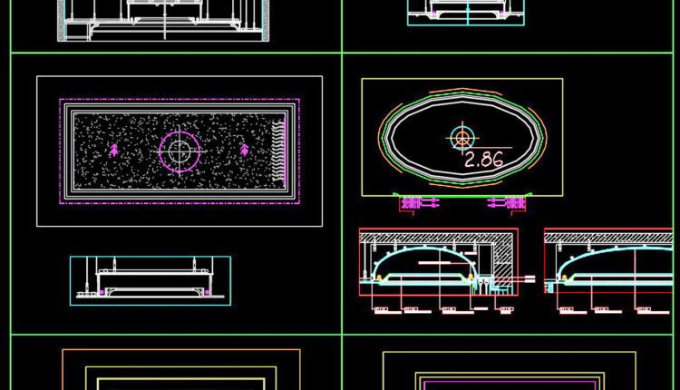 58. Cad Drawings Of Ceiling Detail For Download - Free Cad Blocks ...