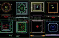 65. Free download of Beauty therapy equipment CAD blocks