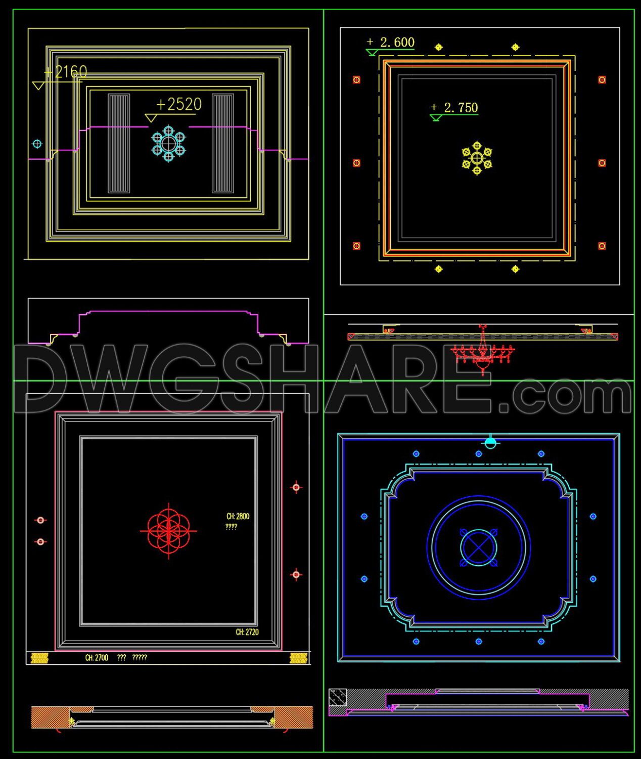 59. Cad Drawings Of Ceiling Detail For Download