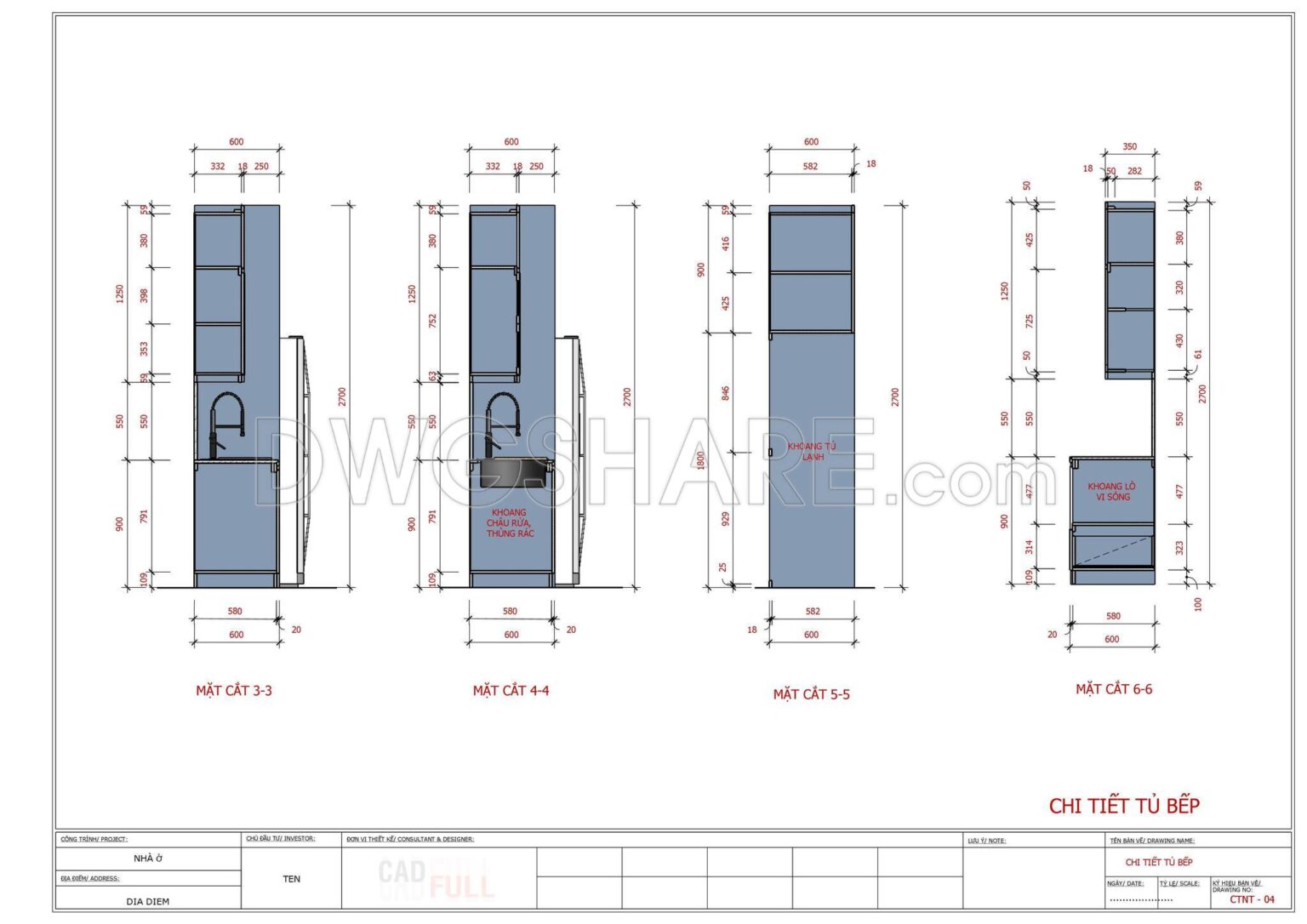 93.Detailed kitchen cabinet design drawing in SketchUp format available ...