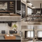 CAD drawings for the interior office design construction spanning an ...