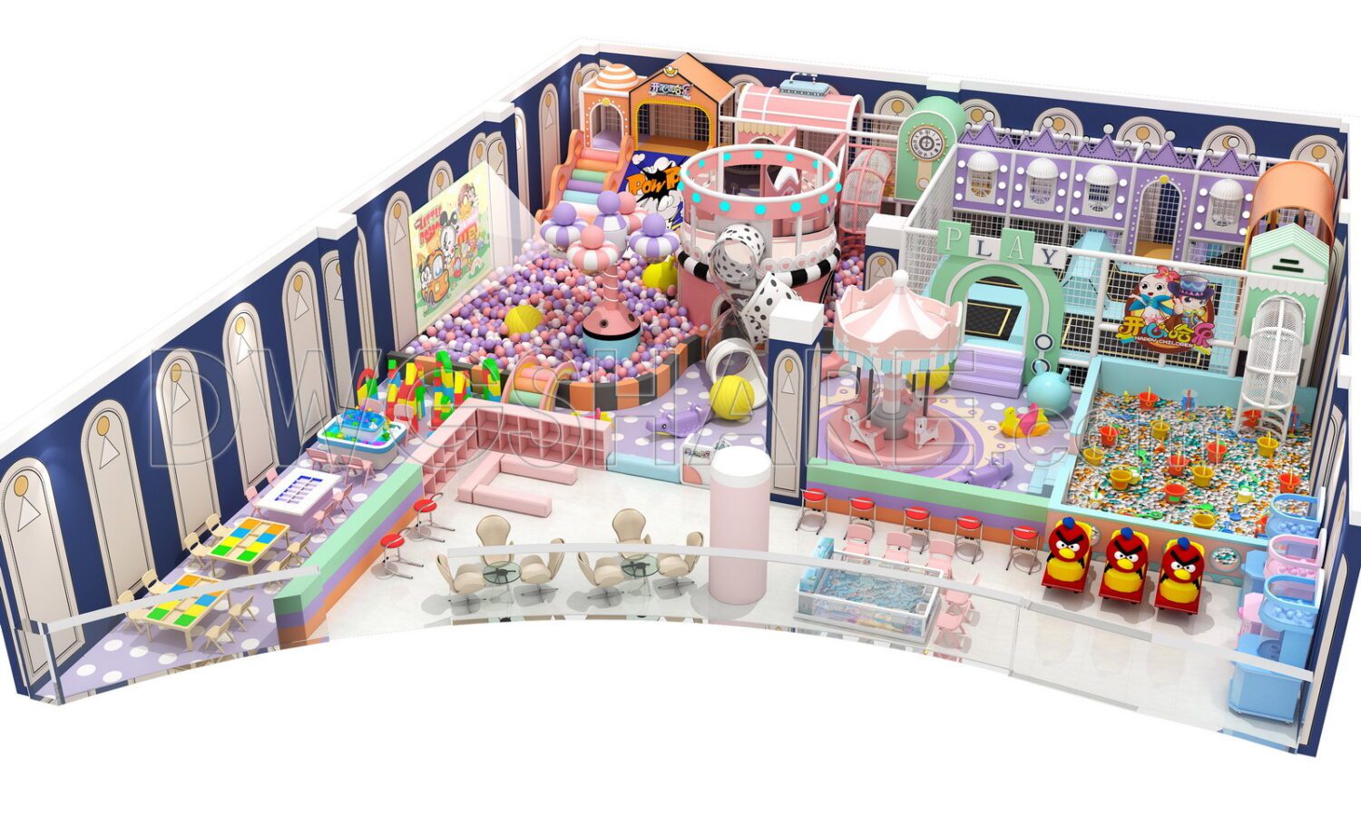 CAD drawings is a design for the construction of an indoor children's ...