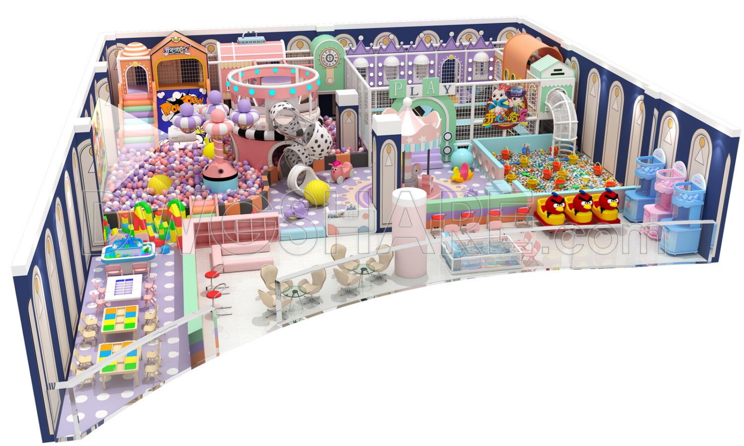 CAD drawings is a design for the construction of an indoor children's ...