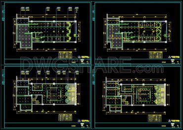 Download the detailed CAD drawing of the bakery restaurant design with ...
