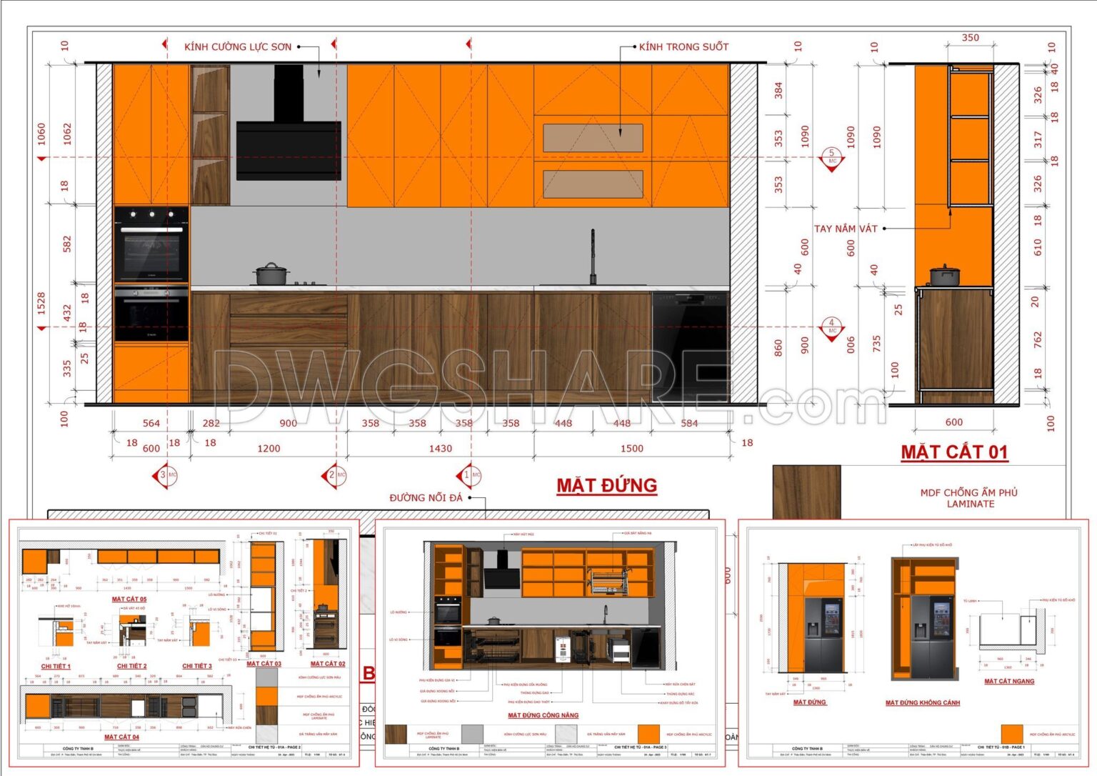 SketchUp Layout drawing for the interior design and construction of a ...