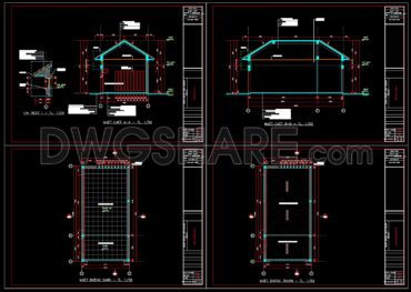 06. Cad Drawings Of Guard house and Garage For Download