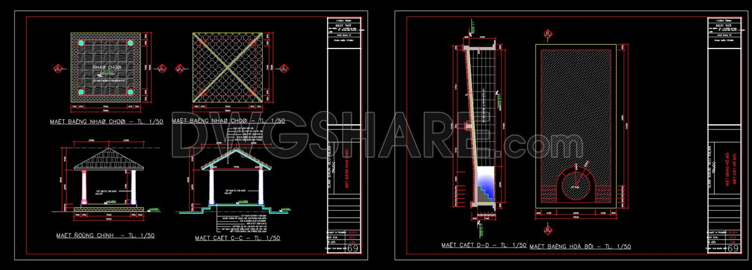 06. Cad Drawings Of Guard house and Garage For Download