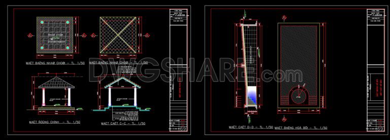 06. Cad Drawings Of Guard house and Garage For Download