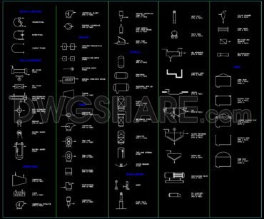 110. The CAD drawings for PVC Pipe And Fitting for free download