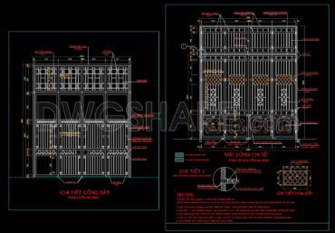 125. CAD drawings detailing gates and fences available for download