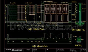 Tourist Resort Plan and Elevation AutoCAD File DWG