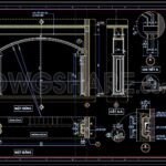 137. A detailed CAD drawing of wrought iron railing for stairs ...