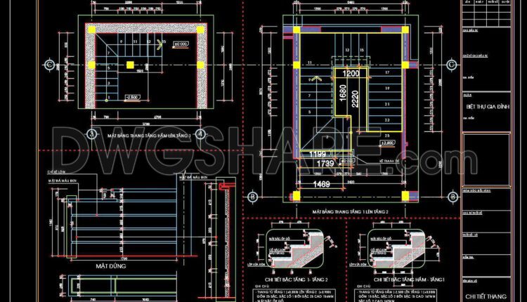 139. Detailed drawings of stairs in autocad file - Free Cad Blocks ...