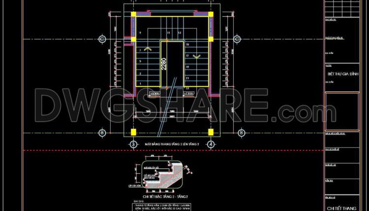 139. Detailed drawings of stairs in autocad file - Free Cad Blocks ...