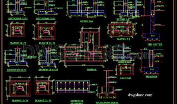 Tourist Resort Plan and Elevation AutoCAD File DWG