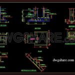 141. Cad Drawing Of Stairs Footing Plan and Sections Details For ...