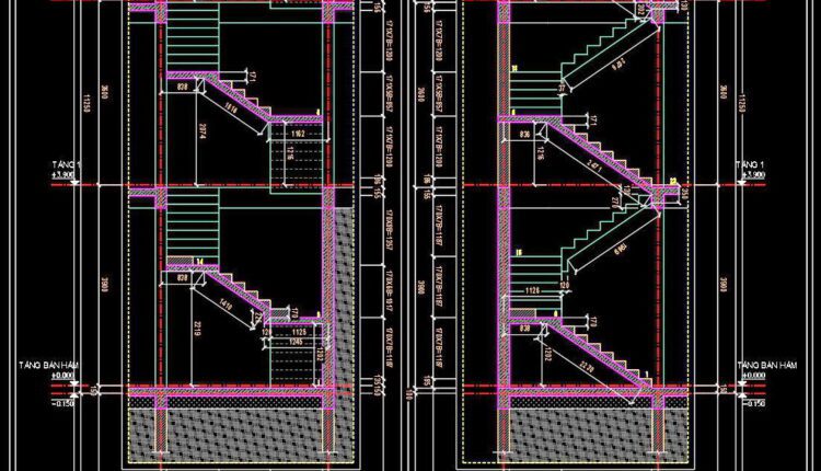 141. Detailed drawings of stairs in autocad file - Free Cad Blocks ...