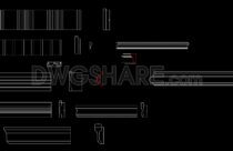 146. CAD drawings for Floral Pattern Wall Decorative Molding for free ...