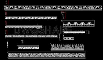 Cornices Archives - Free Cad Blocks, download DWG models for architects ...