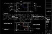 145. WC Layout Plan and elevations details CAD drawings download