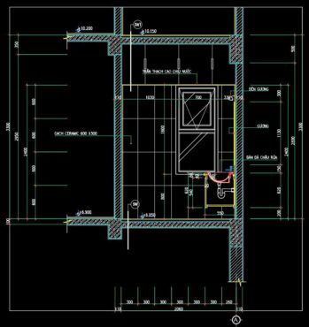 153. WC Layout Plan and elevations details CAD drawings download
