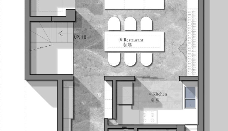 189. Layout Plan For A Three-story Residential Project With An Area Of ...