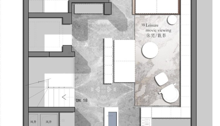189. Layout Plan For A Three-story Residential Project With An Area Of ...