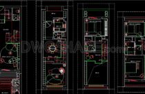 82.Autocad Drawings Of Compound Wall Layout And Details For Download