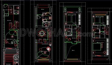 50.Multi Level Parking Cars Plan and Elevations CAD