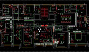 Modern House Plan AutoCAD File Free Download