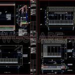 217. Detailed CAD drawings of vertical facades in Modern architecture ...