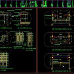 218. Detailed CAD drawings of vertical facades in Modern architecture ...
