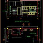 219. The CAD drawing of the interior wall section of a townhouse - Free ...