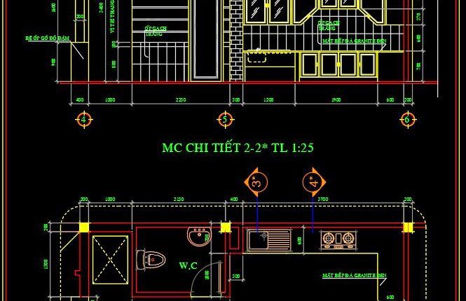 219. The CAD drawing of the interior wall section of a townhouse - Free ...