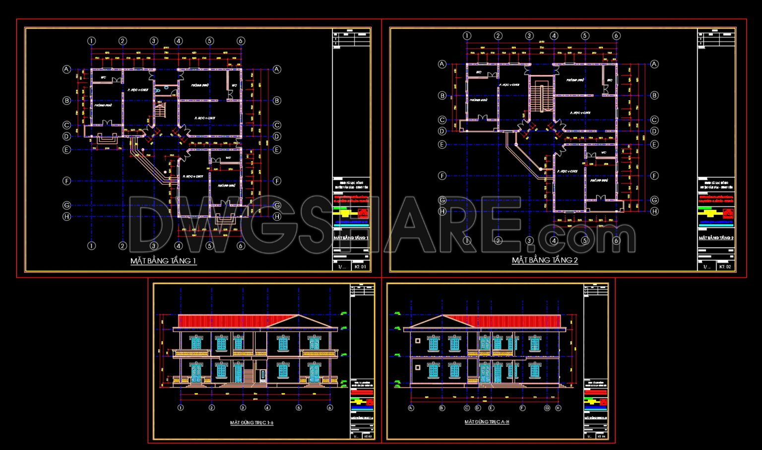 22. CAD drawings for the design of a kindergarten facility for download