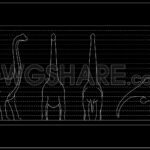 22. Description of a CAD Drawing of Various Types of Dinosaurs - Free ...