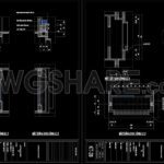 220. The CAD drawing provides detailed specifications of the balcony of ...