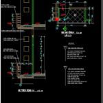 222. Detailed CAD drawings of vertical facades in Modern architecture ...