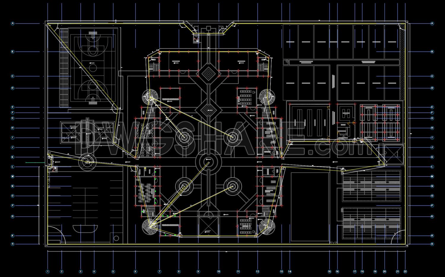 23. CAD drawing of Educational Institute for download