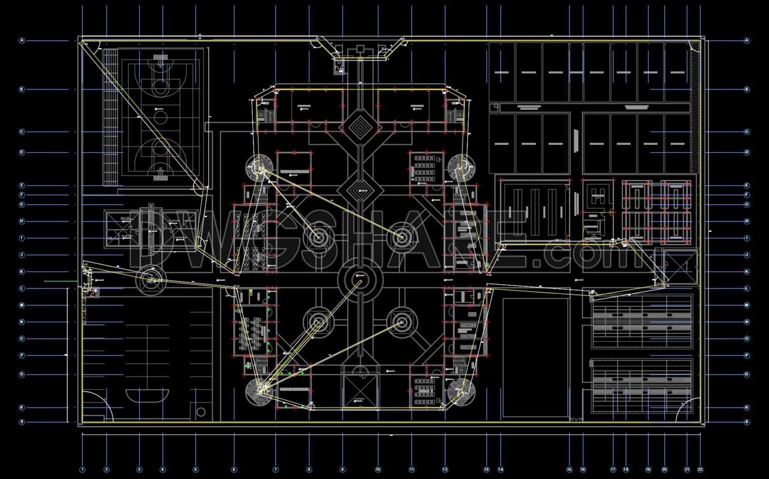 23. CAD drawing of Educational Institute for download