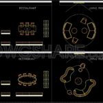 241. CAD blocks for spatial layout of living room and kitchen area ...