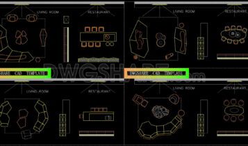 286. Free download of detailed CAD drawings of the entrance lobby for a ...