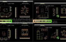 78.Flag Pole Elevation and Sections Details Autocad file