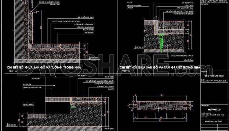 246. The Detailed Cad Drawings Of Floor Plans For A 4-story House With ...