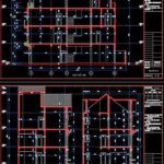 247. The CAD drawings of the floor plans and elevations of a 4-story ...