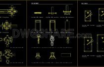 631. Free Download Essential Core Wall Framing Details CAD Template (DWG)